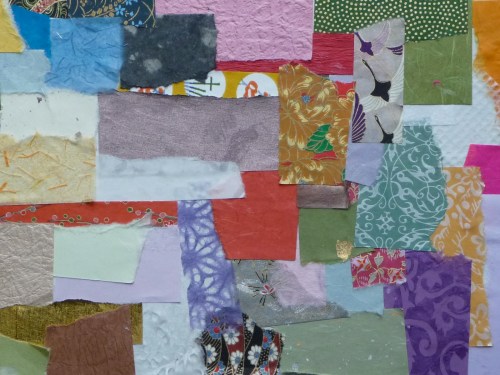 Japanese Paper Collages | ArtClubBlog