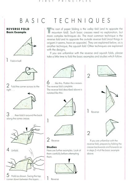 Origami Symbols and Basic Techniques | ArtClubBlog