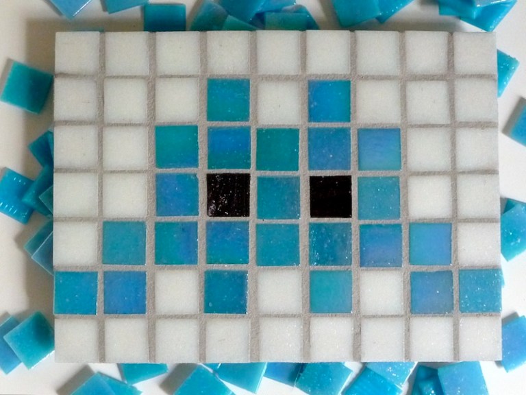 Mosaic Space Invaders | ArtClubBlog
