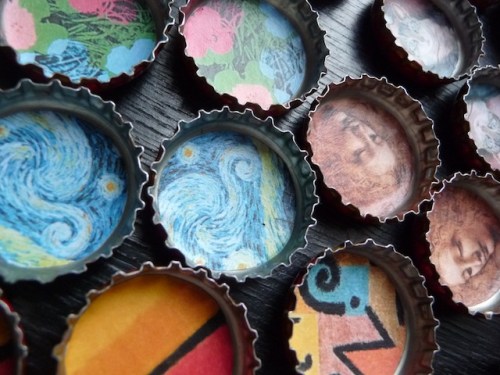 Bottle Cap Matching Game | ArtClubBlog