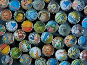 Bottle Cap Matching Game | ArtClubBlog