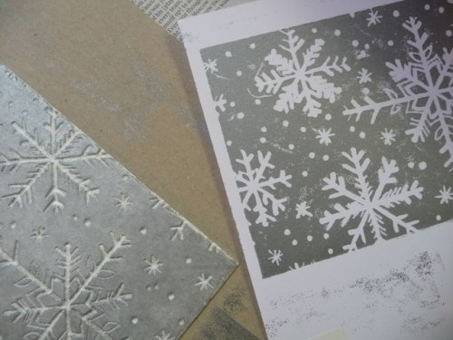 Printed Snowflake Cards | ArtClubBlog